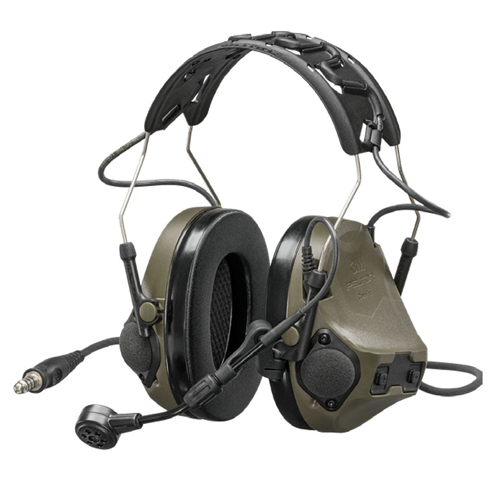 3M PELTOR ComTac VIII Headset, 4-Pin Single-COMM (Nato) - Olive Drab G ...