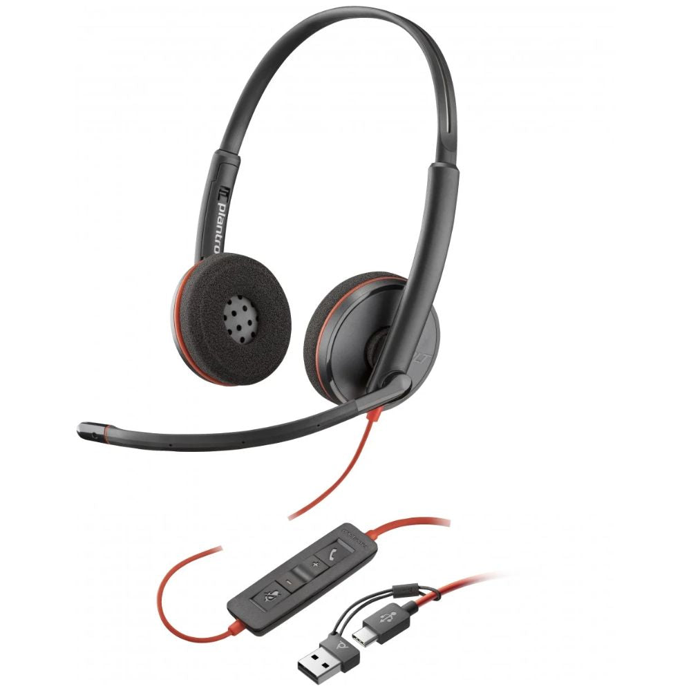Poly Blackwire C3220 USB-C & A Binaural Headset– Best4Headsets